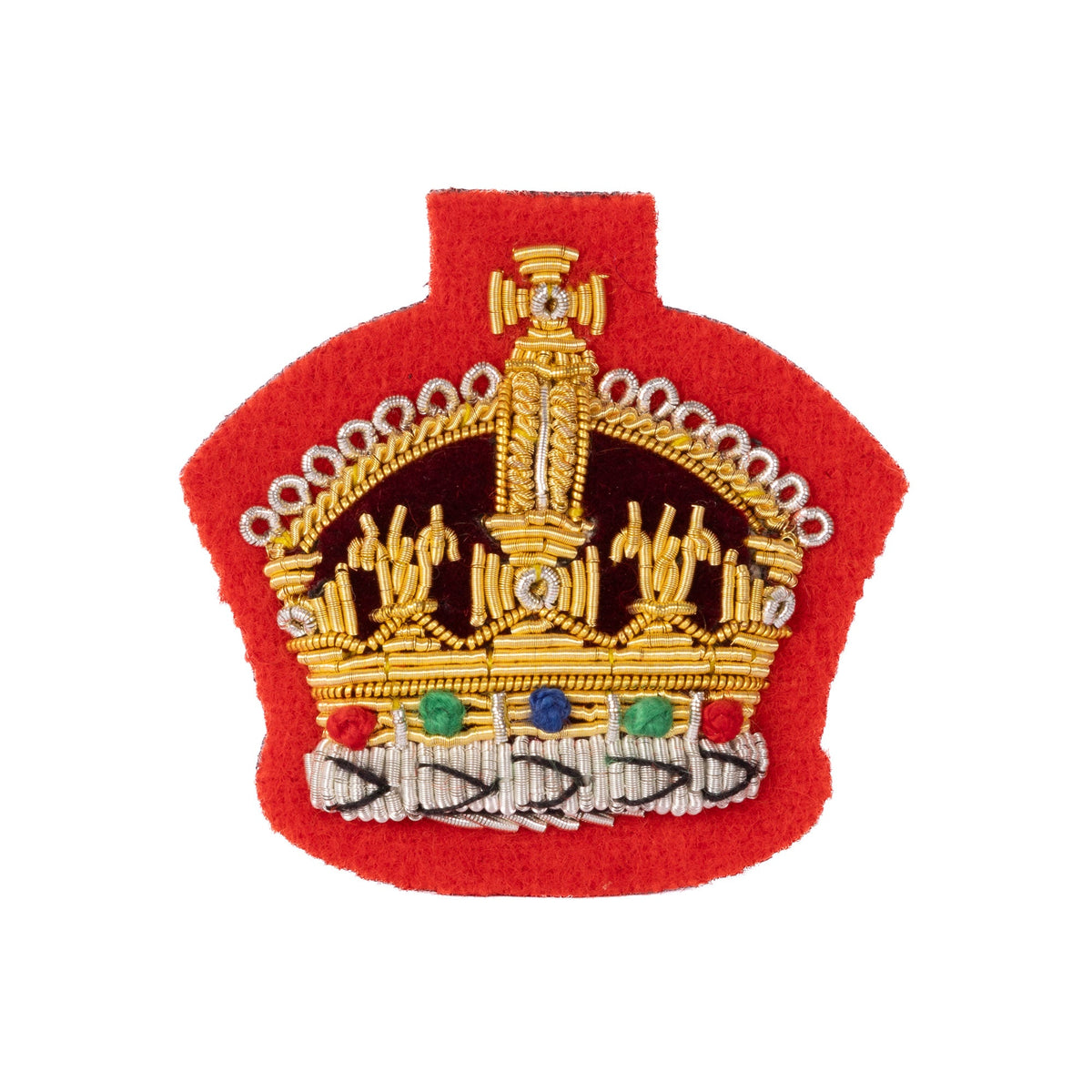 Mess Dress Crowns - WO2 - Gold on Scarlet Ground - Tudor Crown – Tigers ...