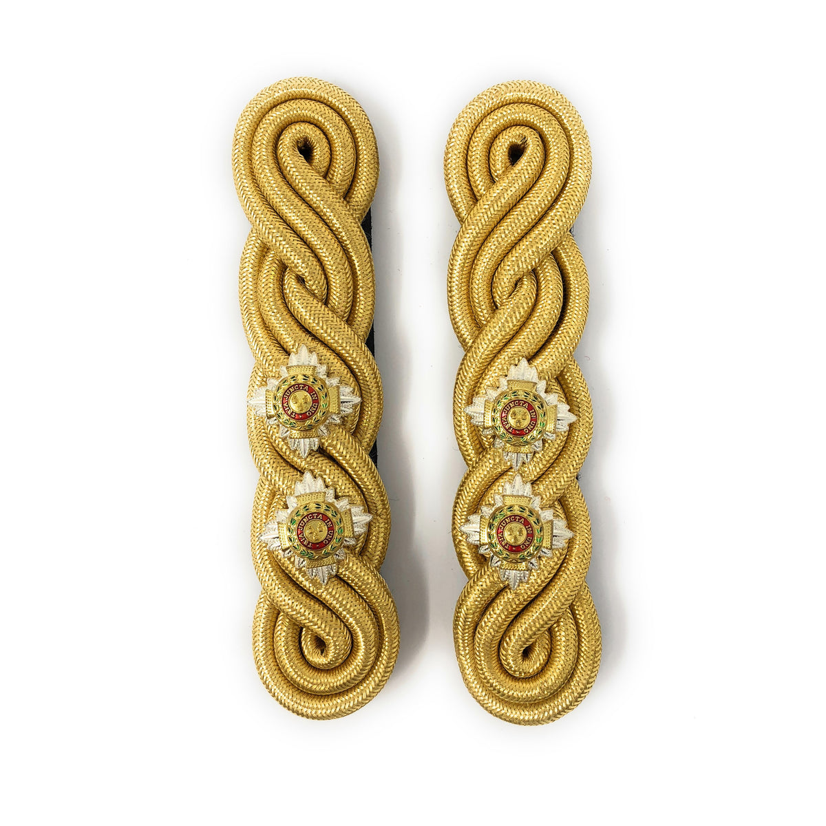 Shoulder Cords Male - 3 Ply - Gold Gilt Wire - Dark Blue Backing - No1 ...