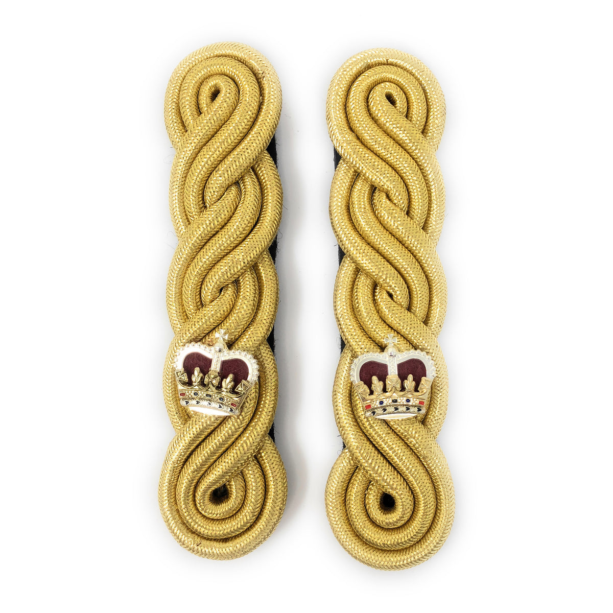 Shoulder Cords Male - 3 Ply - Gold Gilt Wire - Dark Blue Backing - No1 ...