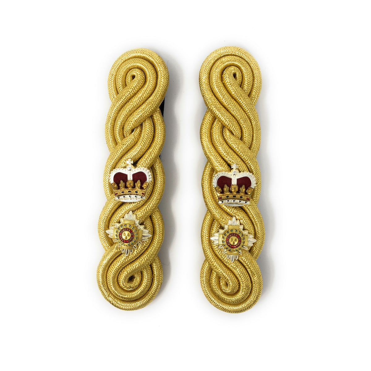 Shoulder Cords Male - 3 Ply - Gold Gilt Wire - Dark Blue Backing - No1 ...