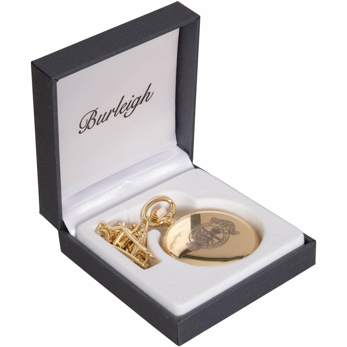 Full Hunter Pocket Watch with PWRR Cap Badge, Chain - GP - Boxed - Qua ...